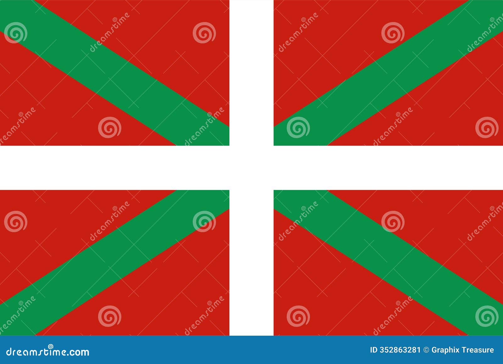 Basque Flag, Official Colors and Proportion Correctly National Basques ...