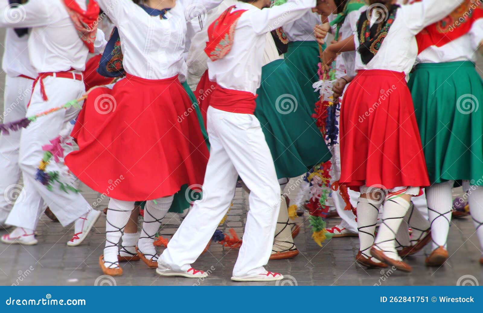 Basque Folk Dance Exhibition Stock Image - Image of samba, folk: 262841751
