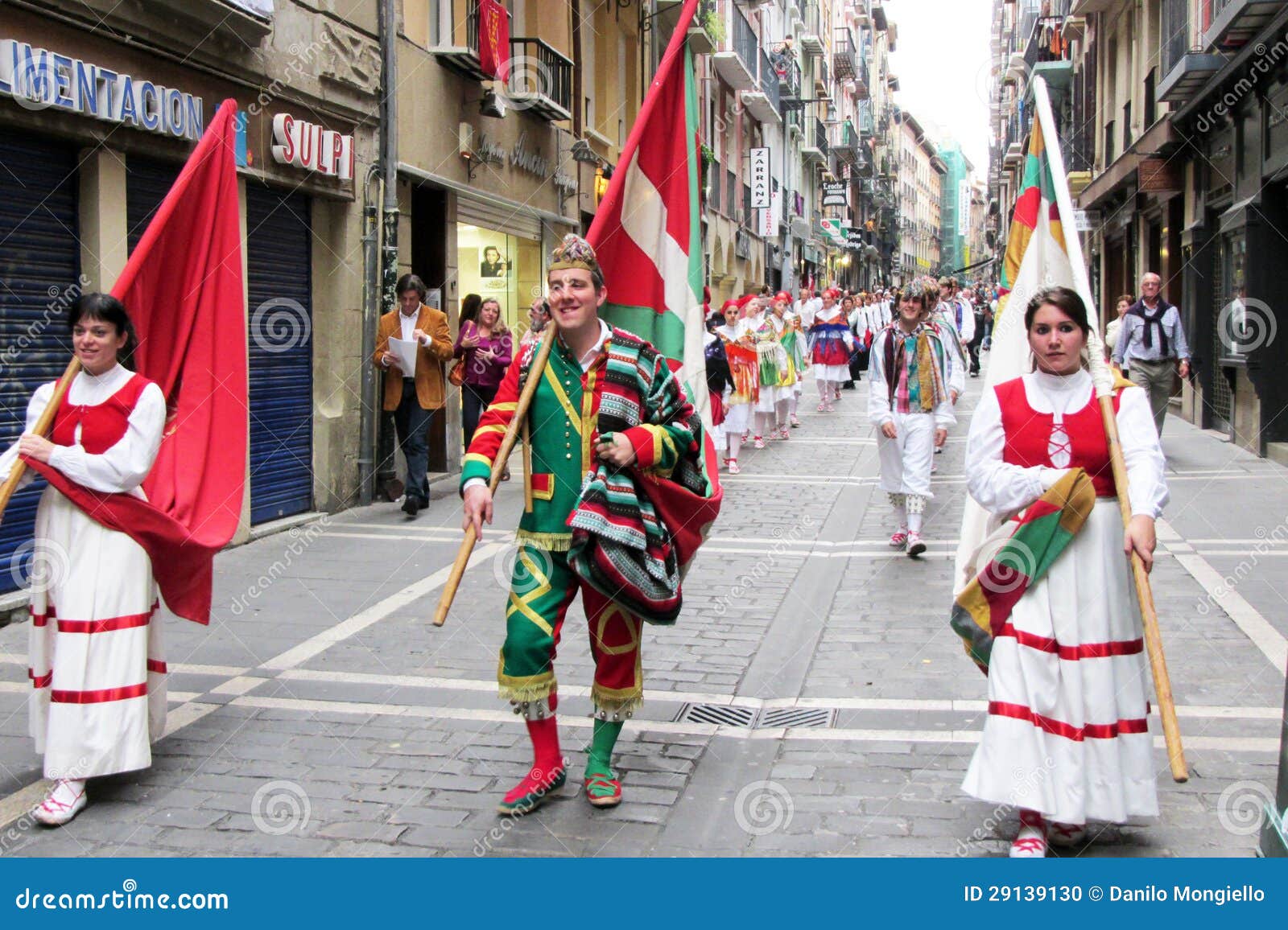 Basque parade editorial image. Image of flags, folklore - 29139130