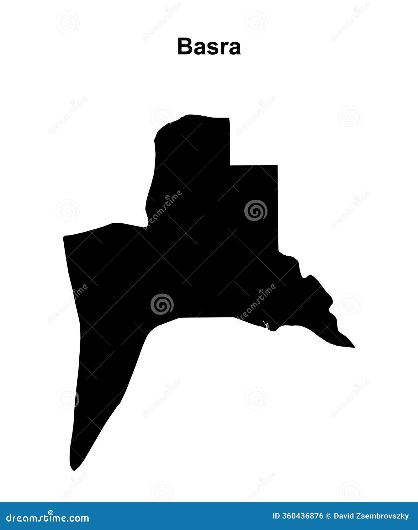 Basra Governorate Map Vector | CartoonDealer.com #144724768