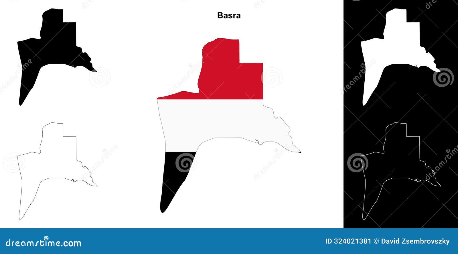 Basra Governorate Map Vector | CartoonDealer.com #144724768