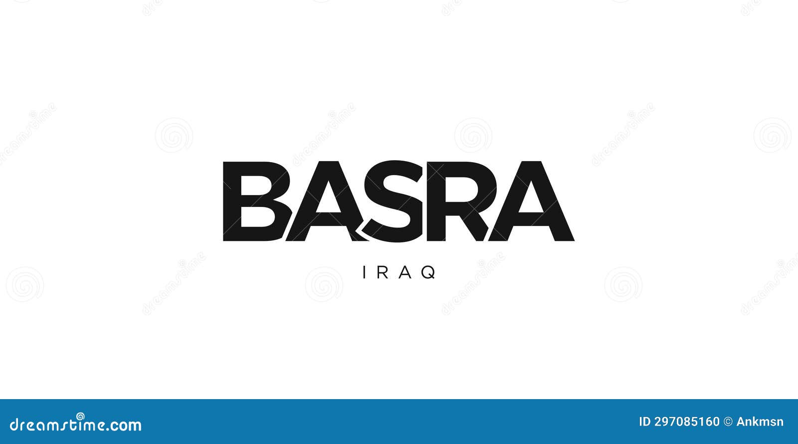 Basra in the Iraq Emblem. the Design Features a Geometric Style, Vector Illustration with Bold ...
