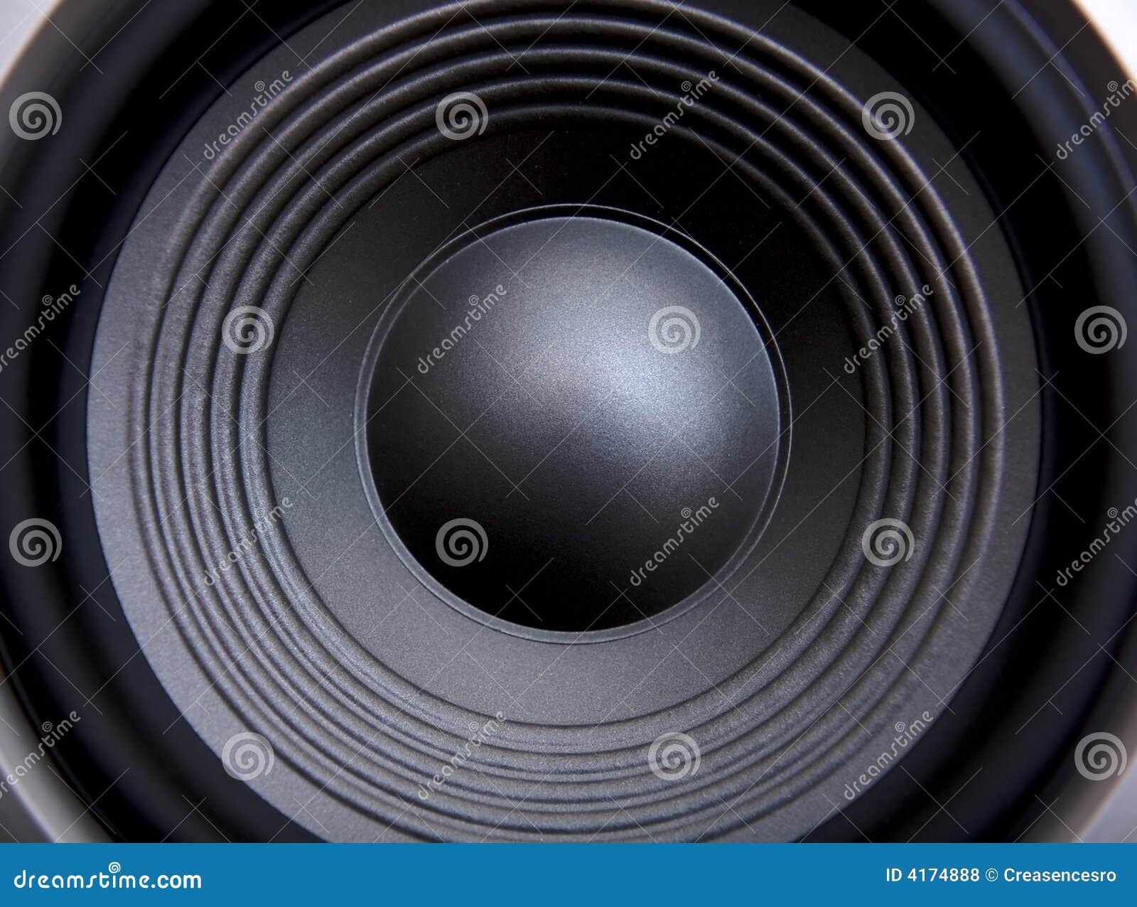 Bass acoustic speaker stock photo. Image of audio, gray - 4174888