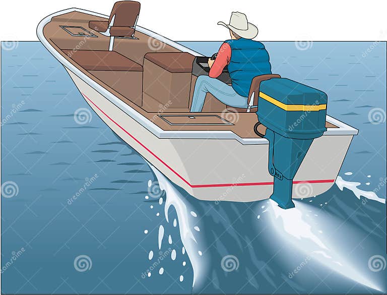 Bass Boat Vector Illustration Ilustración del Vector - Ilustración de ...