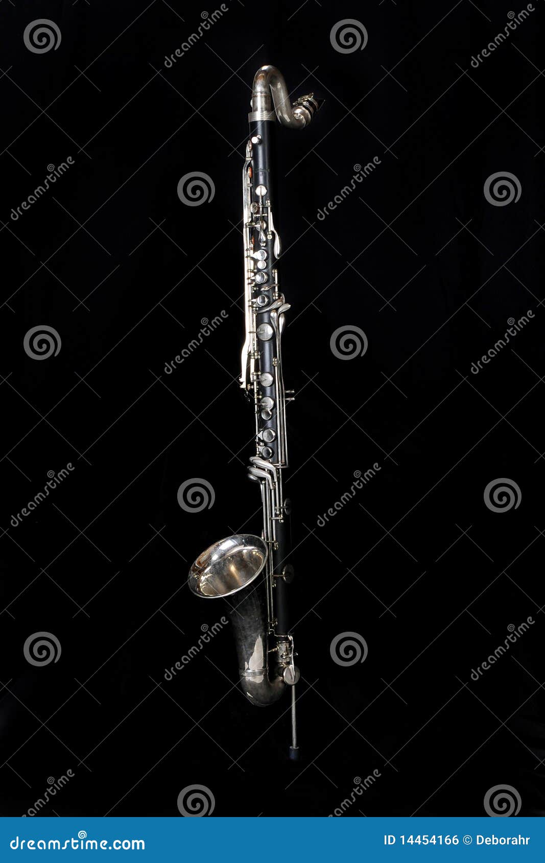 Bass Clarinet 002 stock photo. Image of silver, length - 14454166