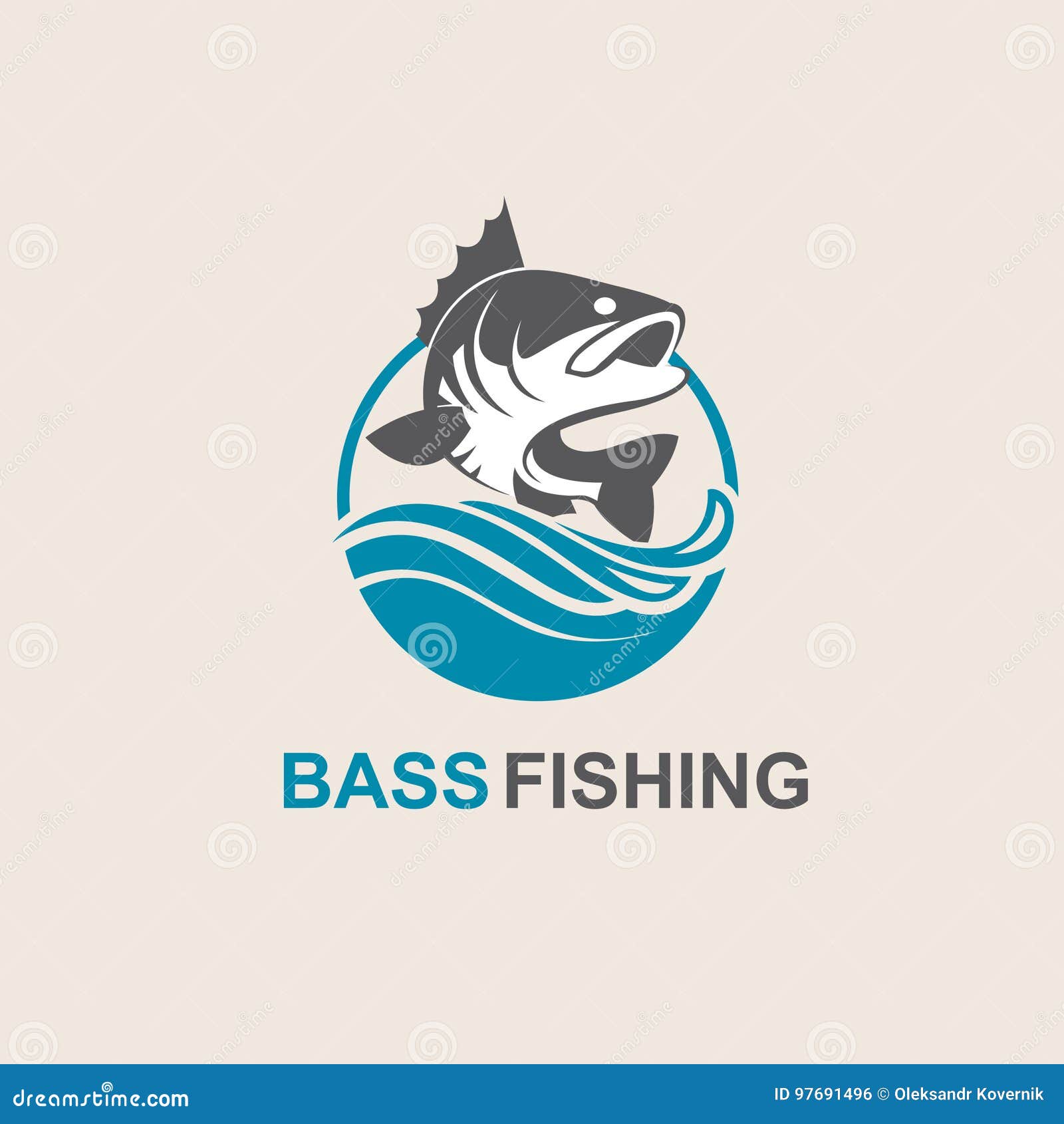 Bass Fish Skull Mascot Logo Vector Illustration | CartoonDealer.com ...