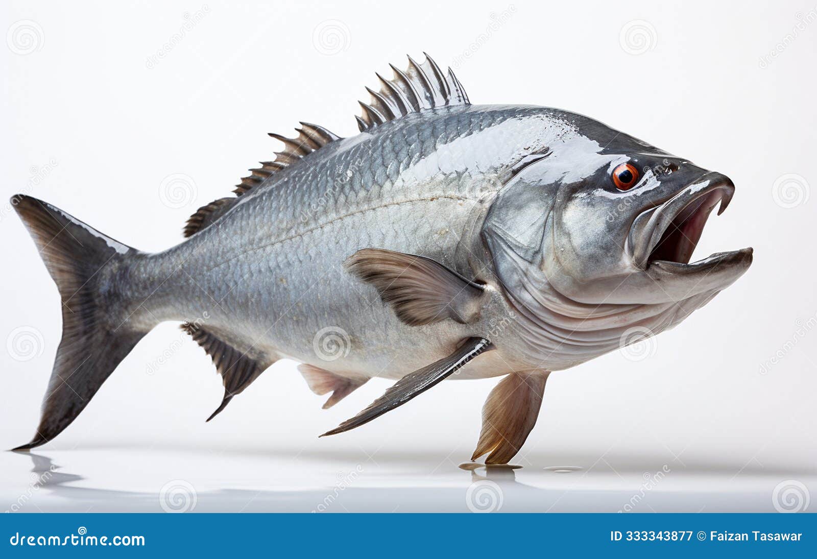 Bass Fish with Transparent Base -Generative Ai Stock Illustration ...