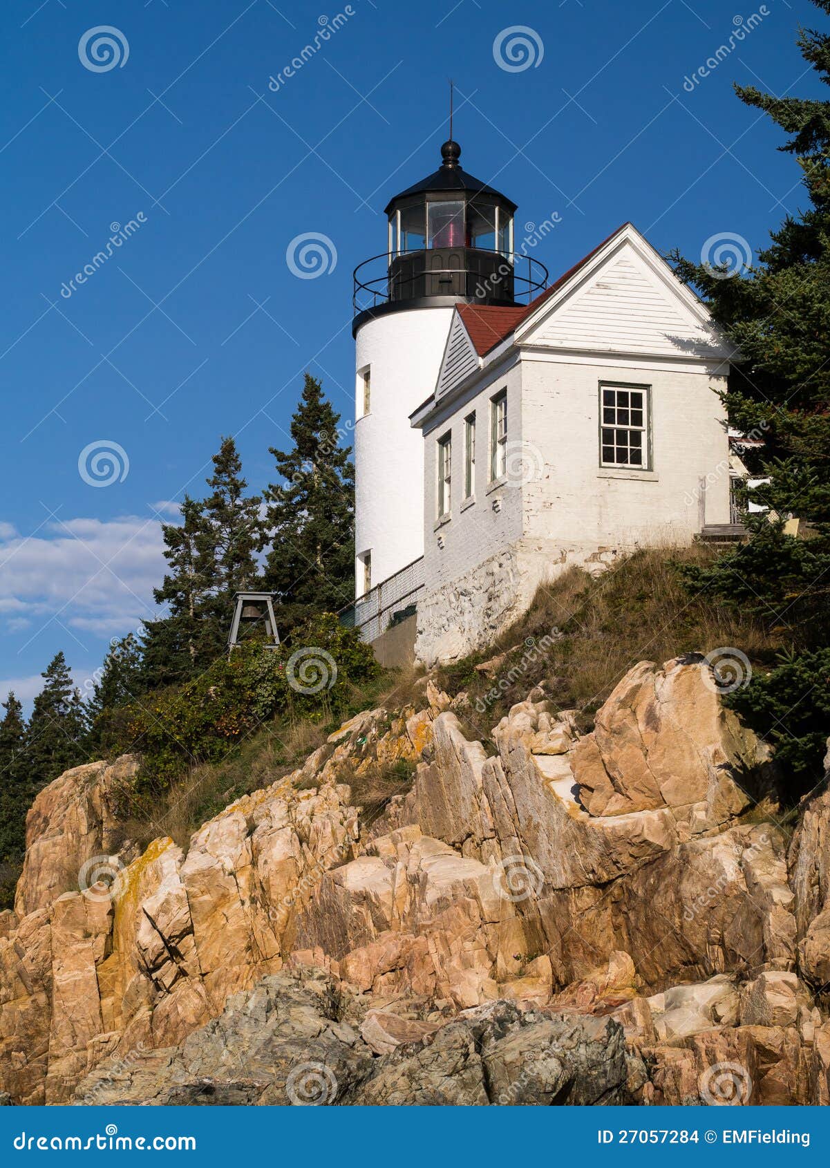 Bass Harbor Lighthouse, Acadia National Park Stock Photo - Image of ...