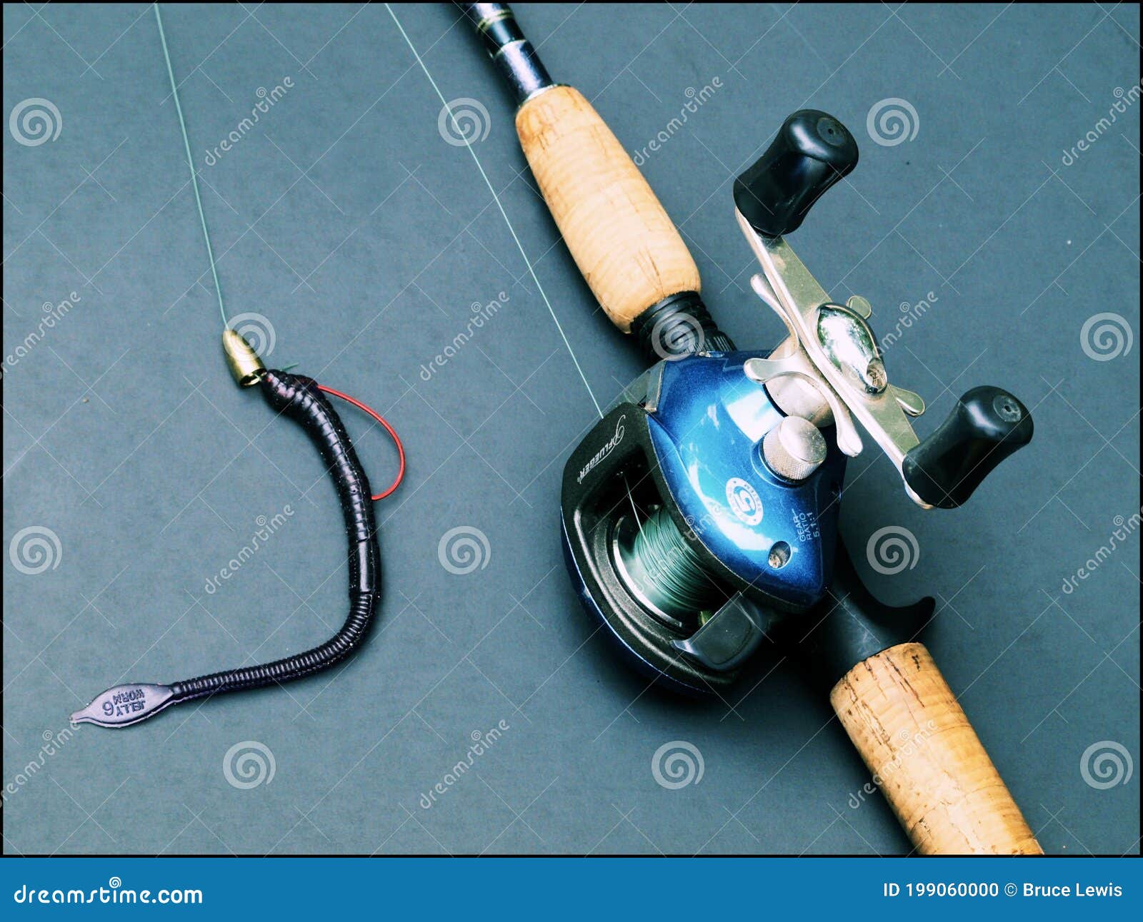 Bass Rig stock photo. Image of bait, plastic, reel, bass - 199060000
