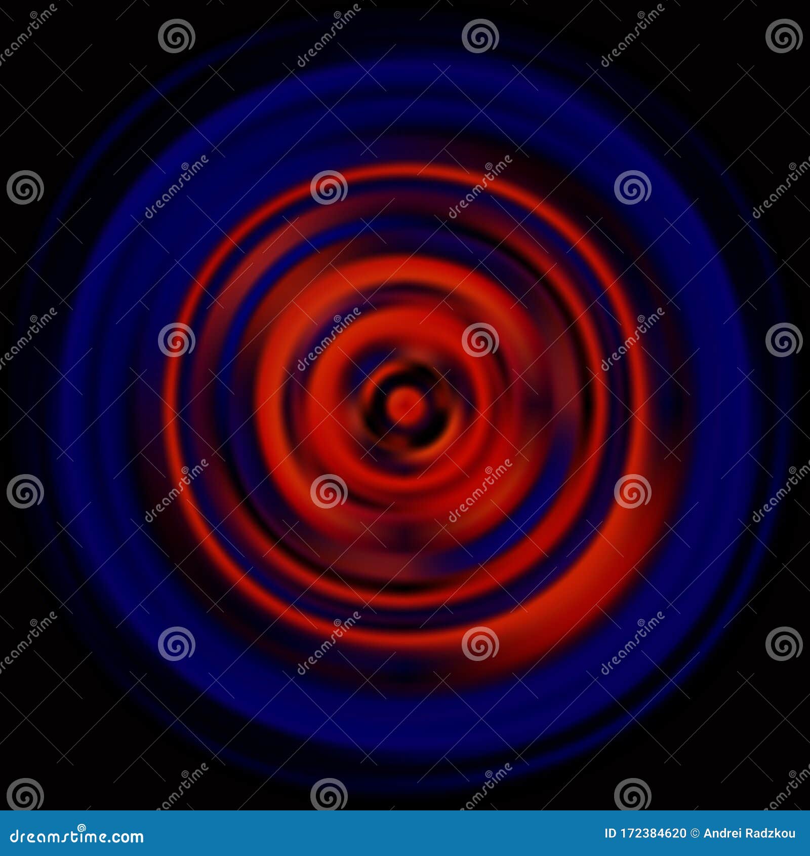 High Vibrations. Rippled Background Vector Illustration | CartoonDealer ...