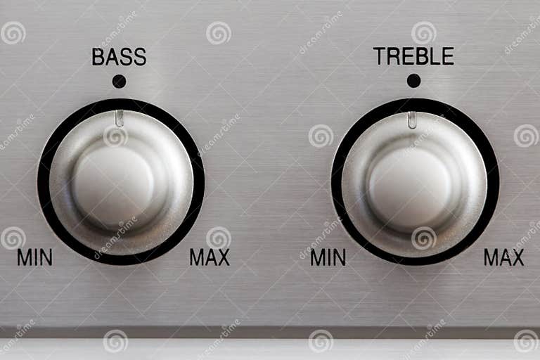 Bass and Treble Knobs stock image. Image of amplifier - 17055093