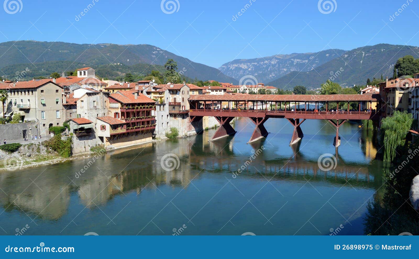Bassano s bridge stock image. Image of grappa, architecture - 26898975