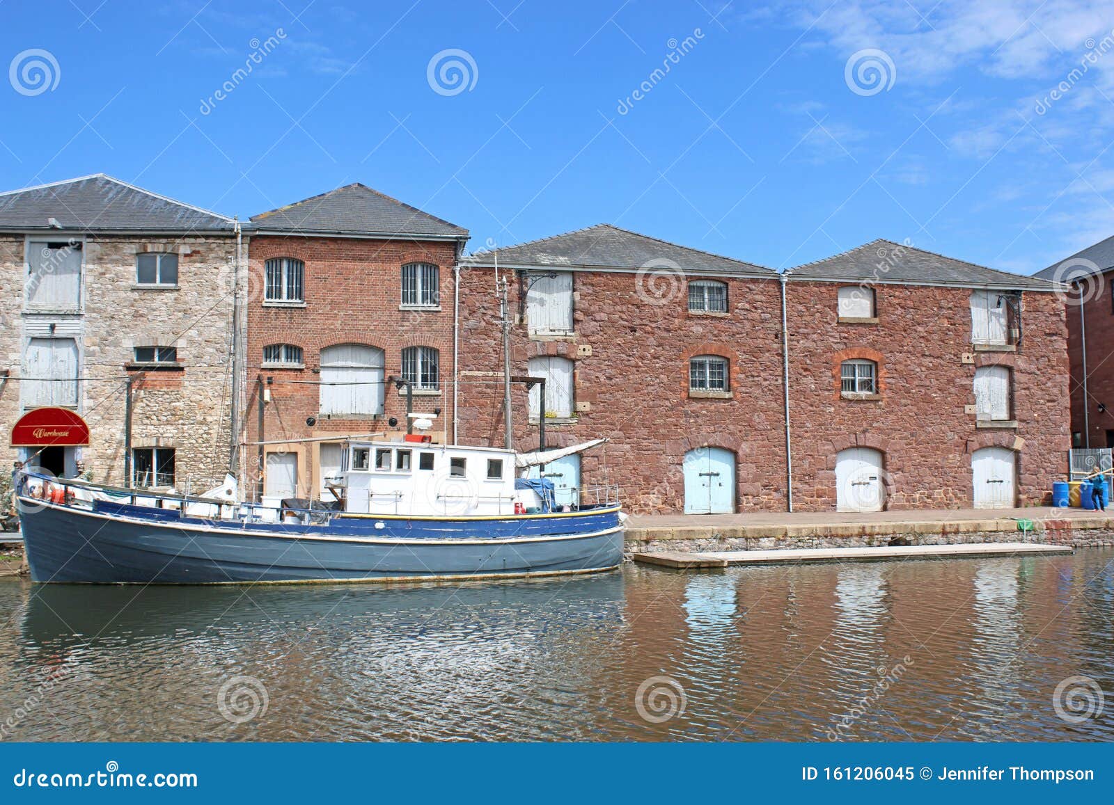 Bassin Du Canal Exeter Quay, Devon Image stock - Image du maison, coté ...