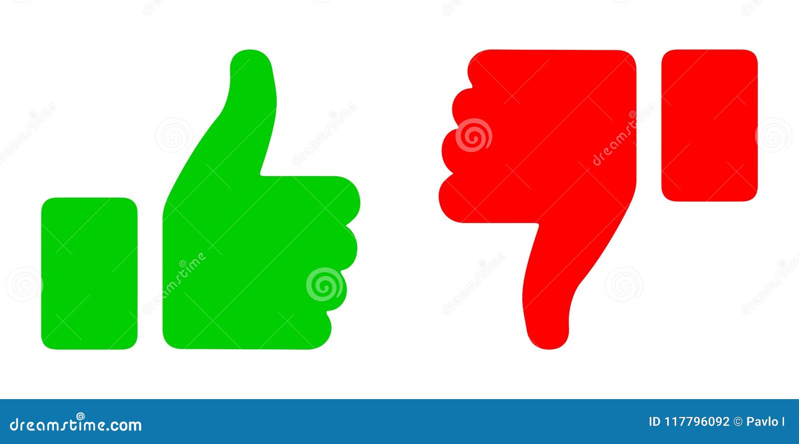 Basso Alto E Rosso Del Pollice Verde - Vettore Illustrazione di Stock ...