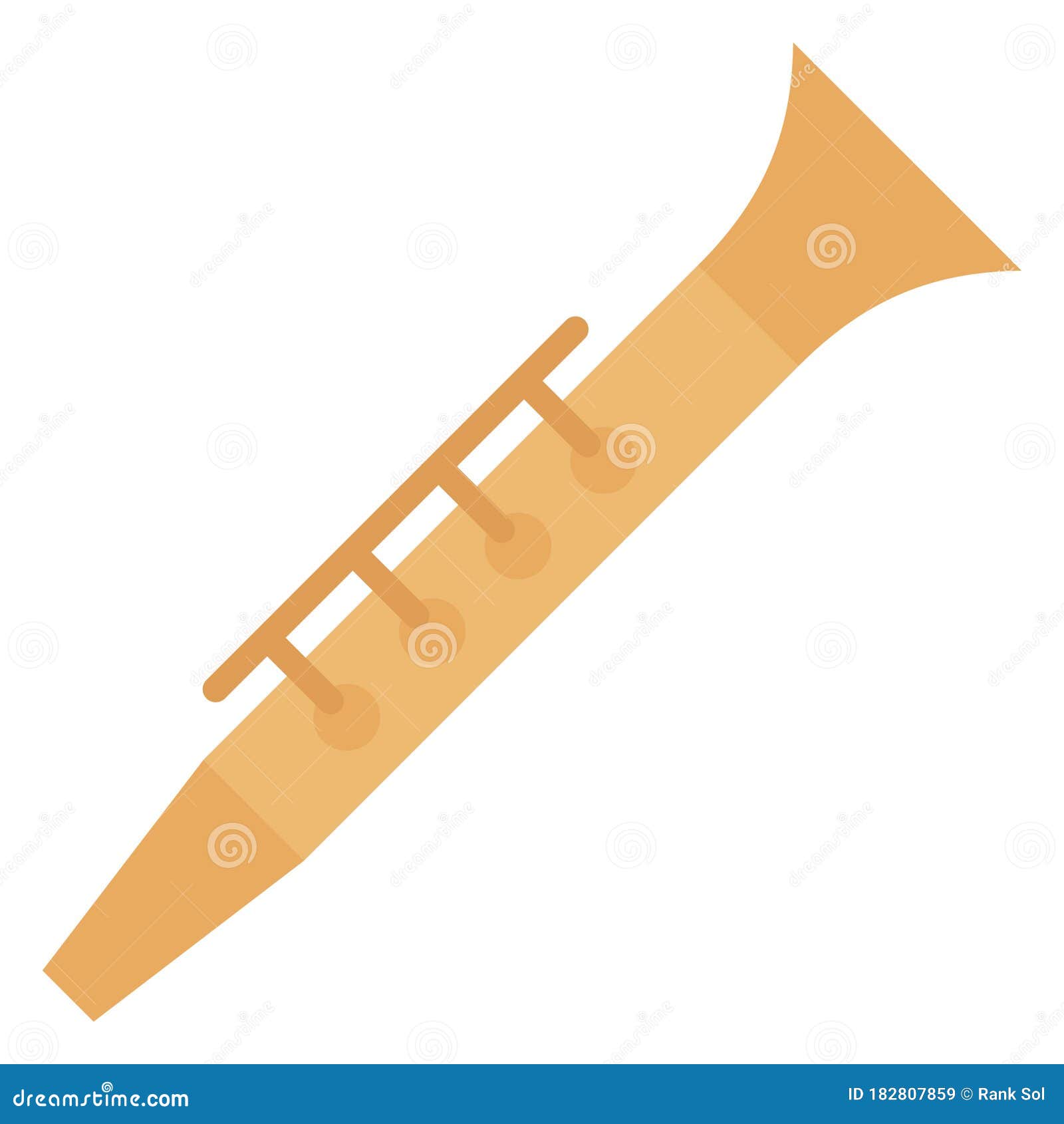 Basson, Chalumeau Line Style Vector Icon Which Can Easily Modify or ...