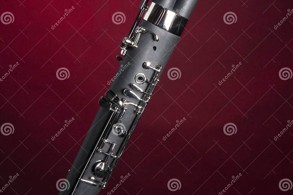 Bassoon Isolated on Red stock image. Image of double - 12093217