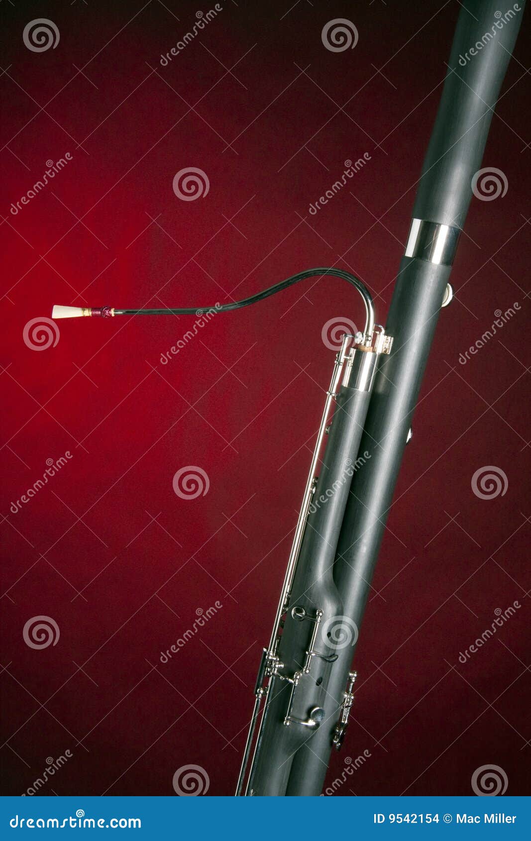 Bassoon Isolated on Red Spotlight Stock Photo - Image of bassoon ...