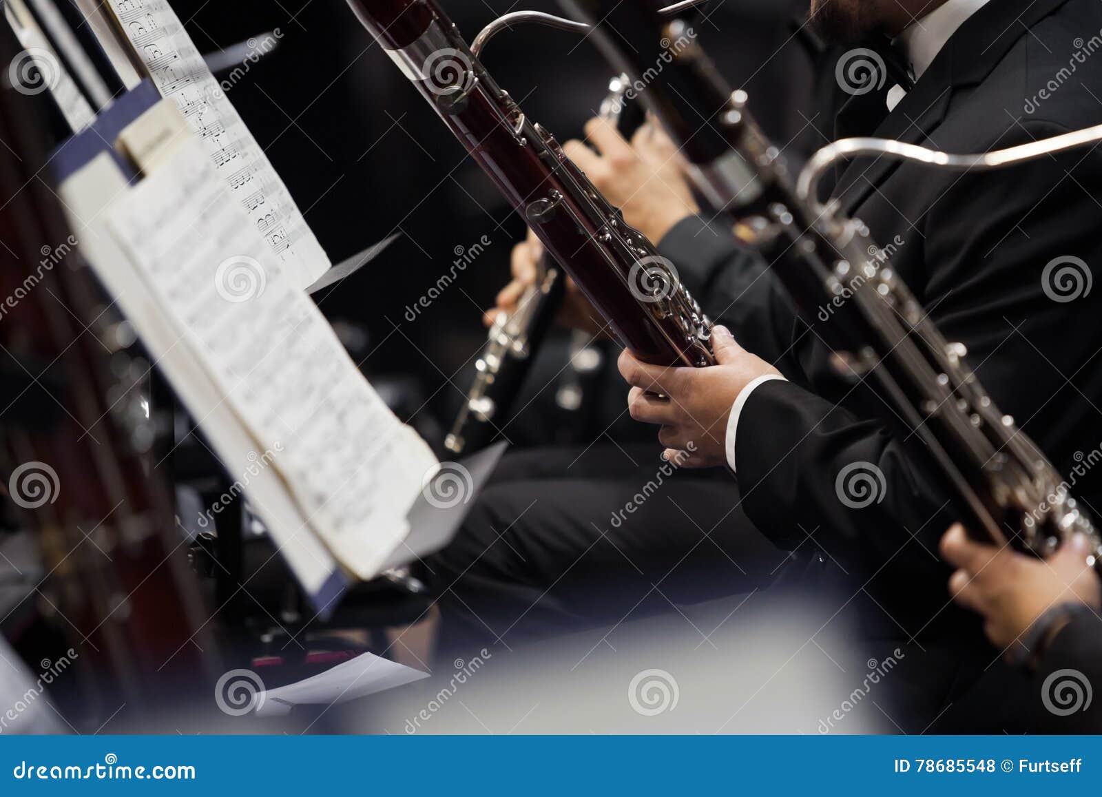 Bassoons in the Orchestra Closeup Stock Photo - Image of ensemble ...