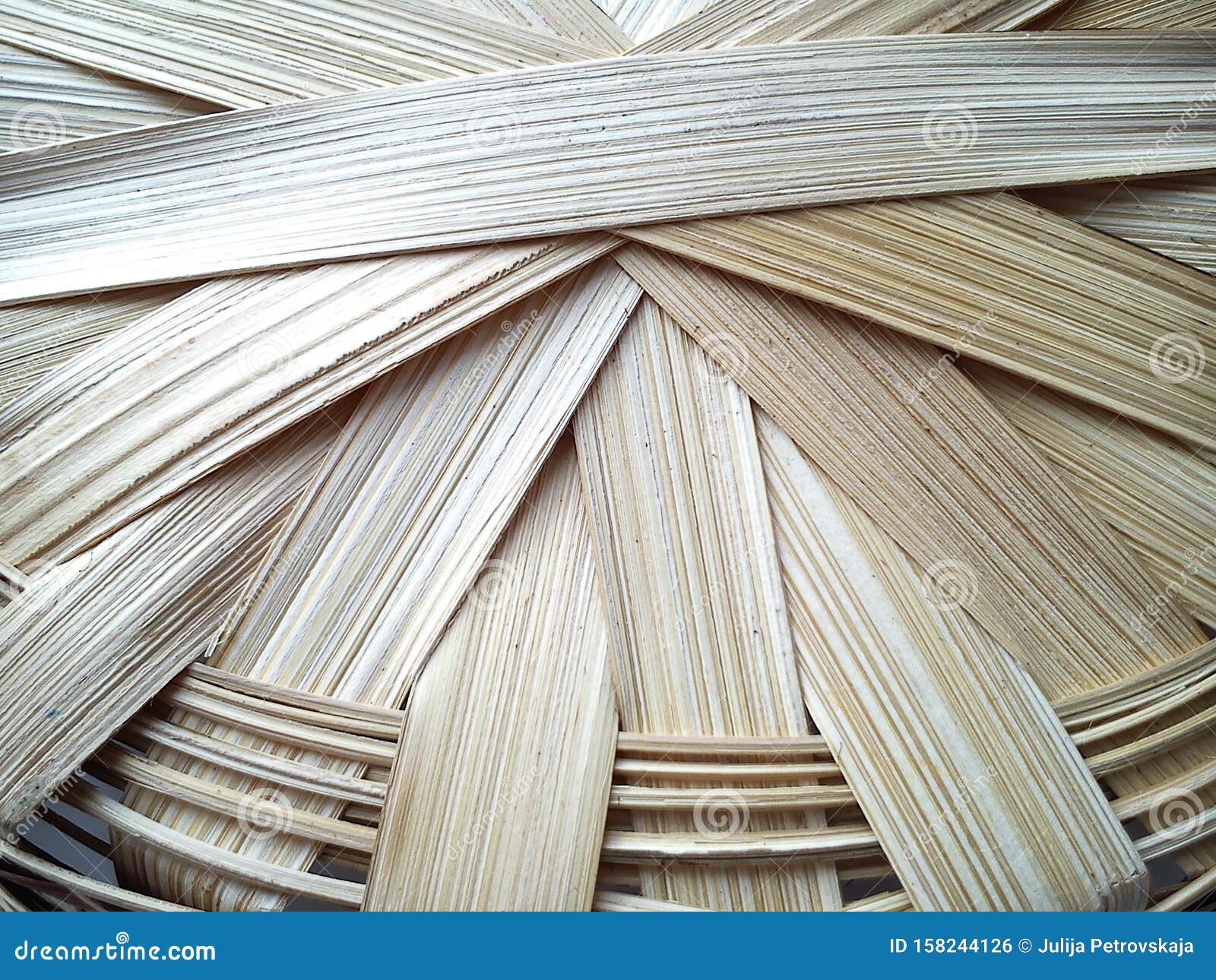 A Part of Bast Basket in Warm Beige Tones Stock Photo - Image of ...