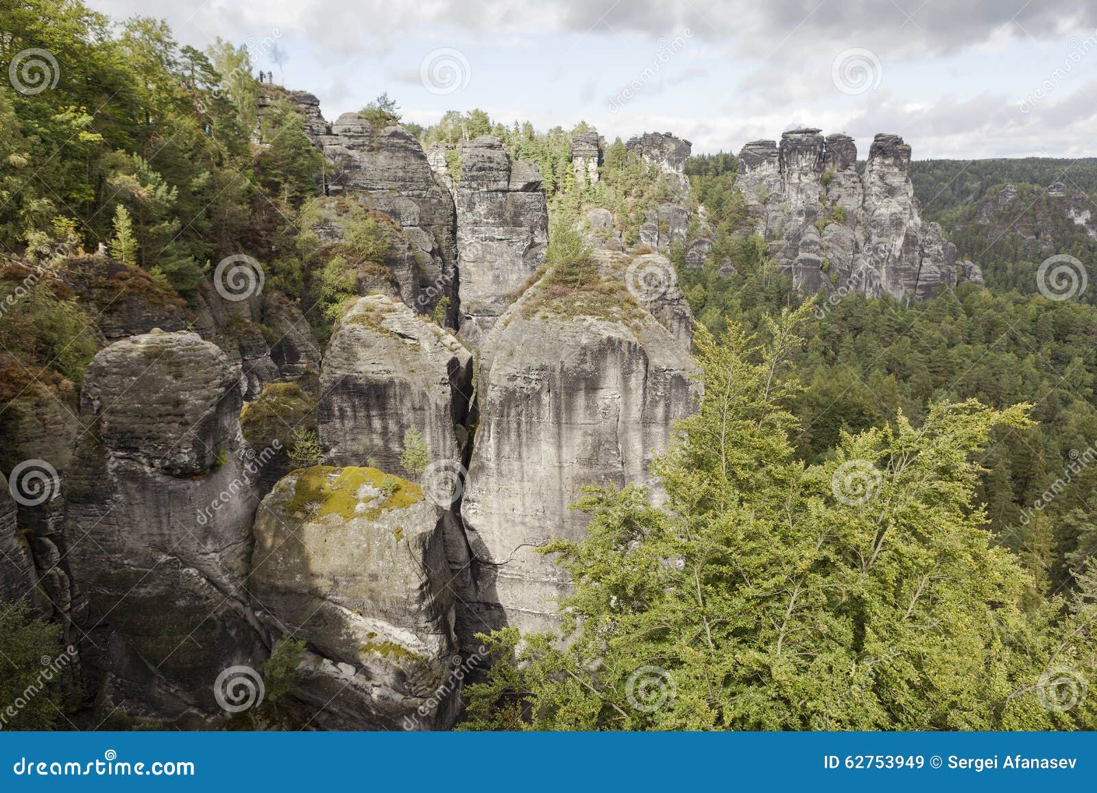 Bastei. Rock Formations. Germany. Stock Image - Image of landscapes ...