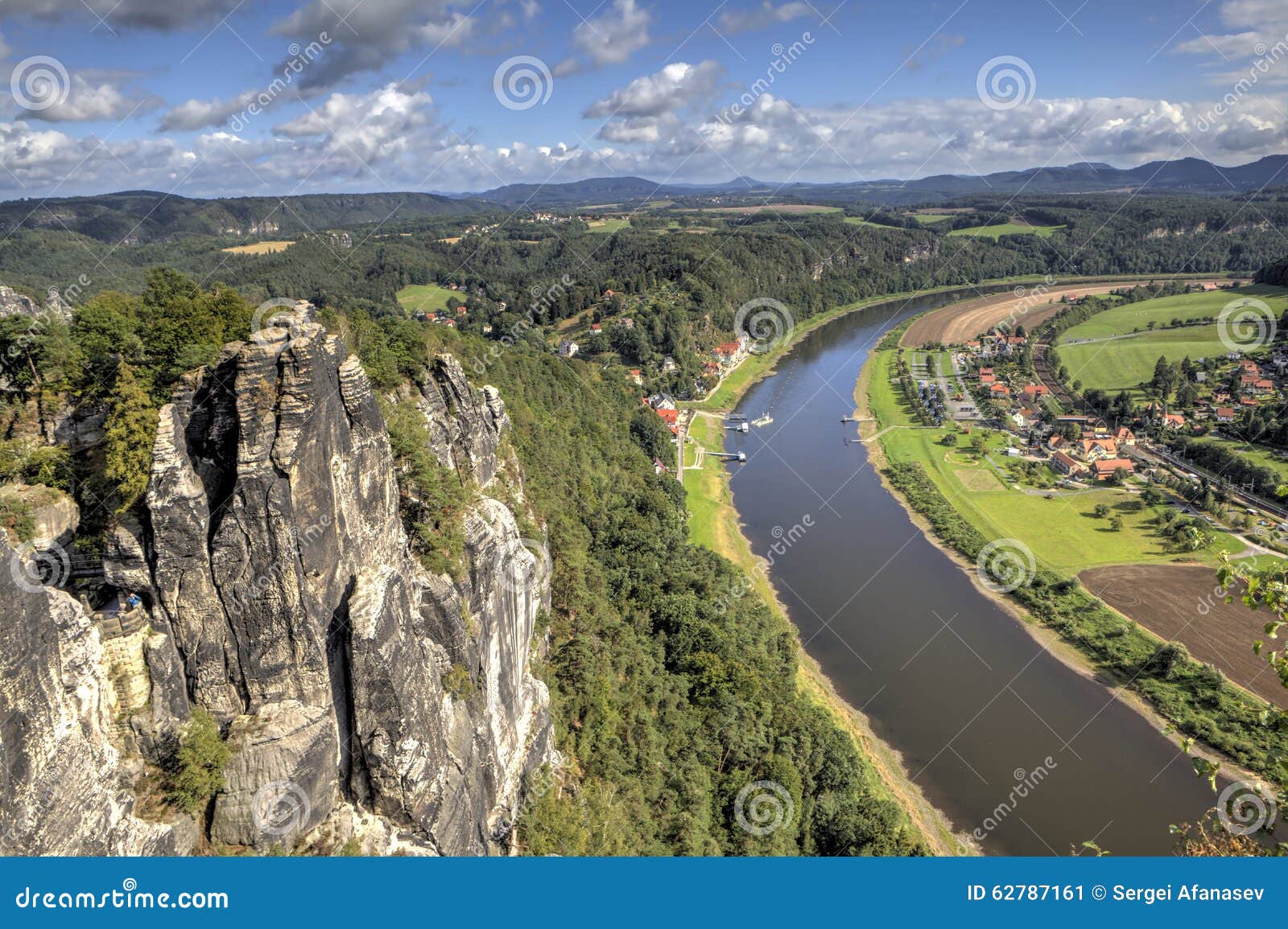 Bastei. Rock Formations. Germany. Stock Image - Image of natural, elbe ...