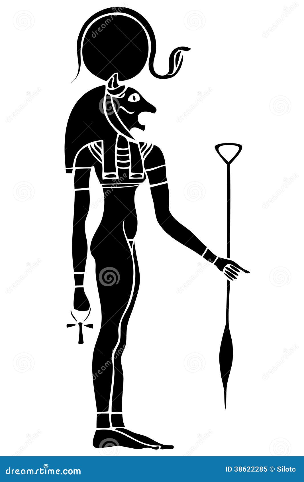 Bastet - Goddess of Ancient Egypt Stock Illustration - Illustration of ...