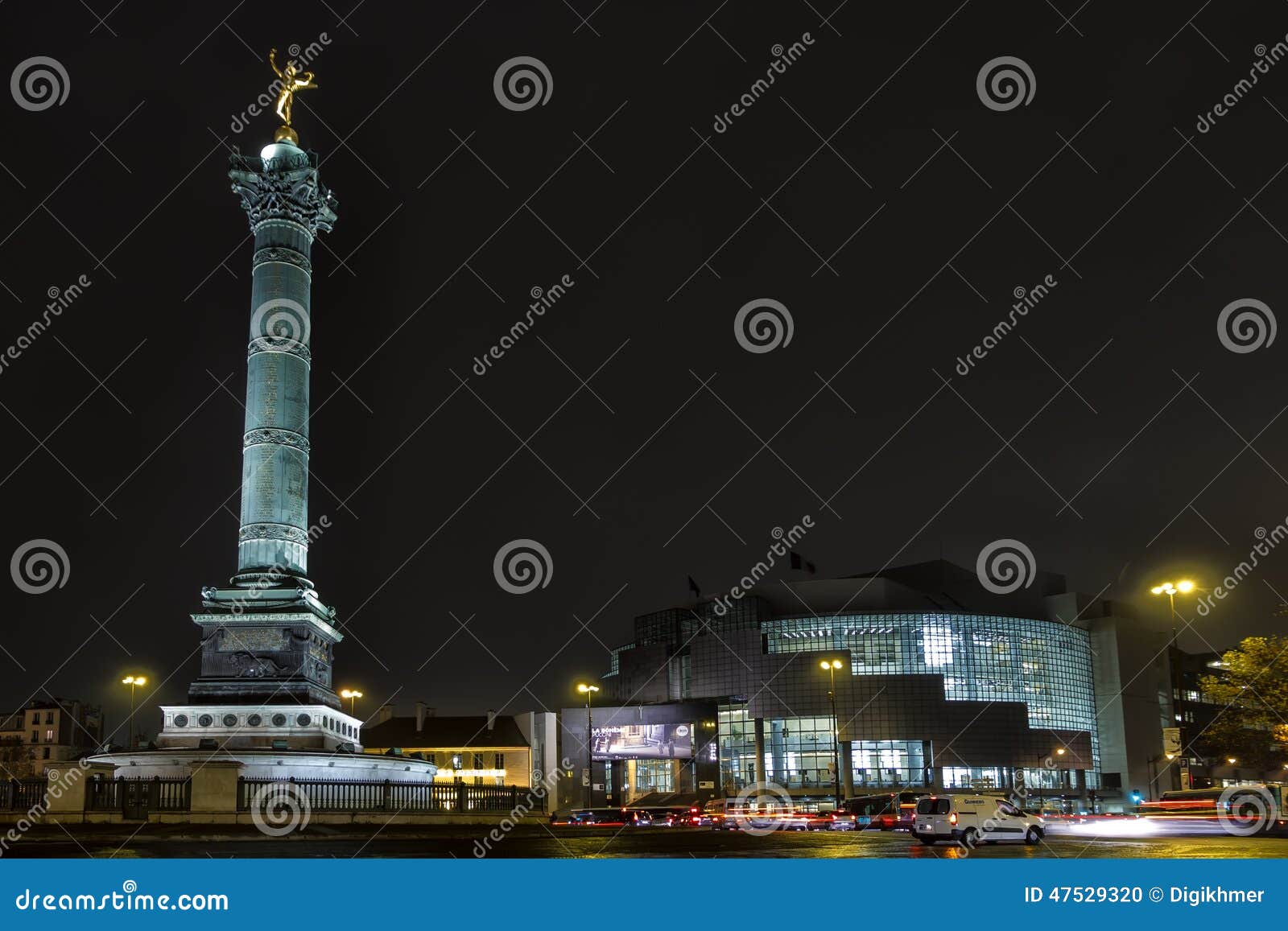 Bastille place editorial image. Image of famous, french - 47529320