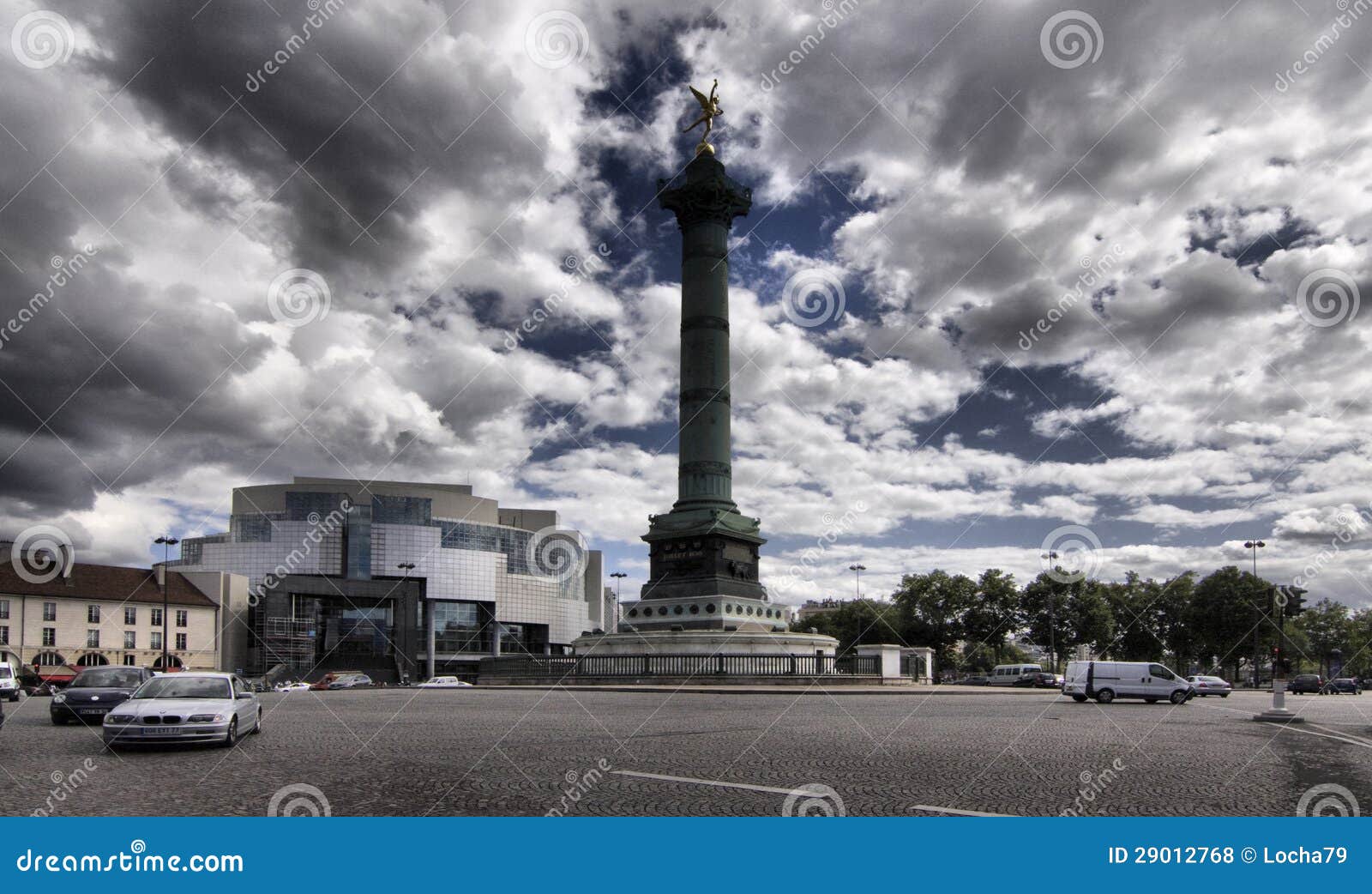 Bastille square in Paris editorial stock photo. Image of jupiter - 29012768
