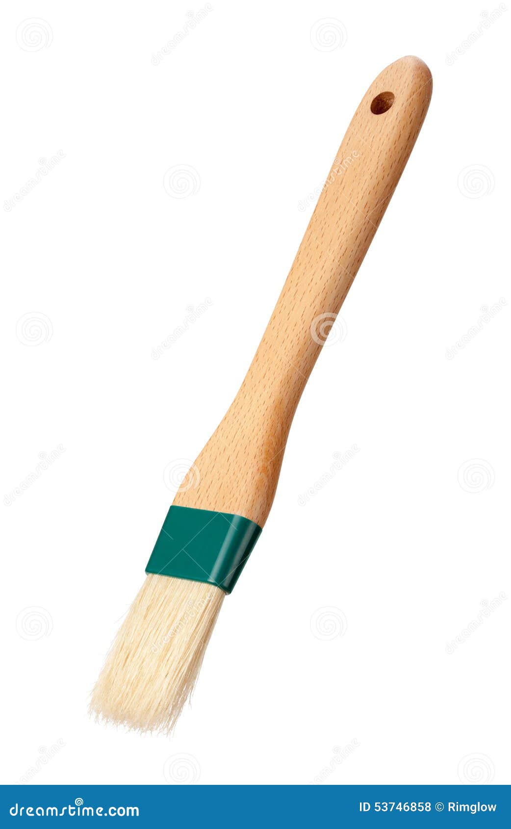 Basting Brush with a Wood Handle Isolated Stock Photo - Image of ...