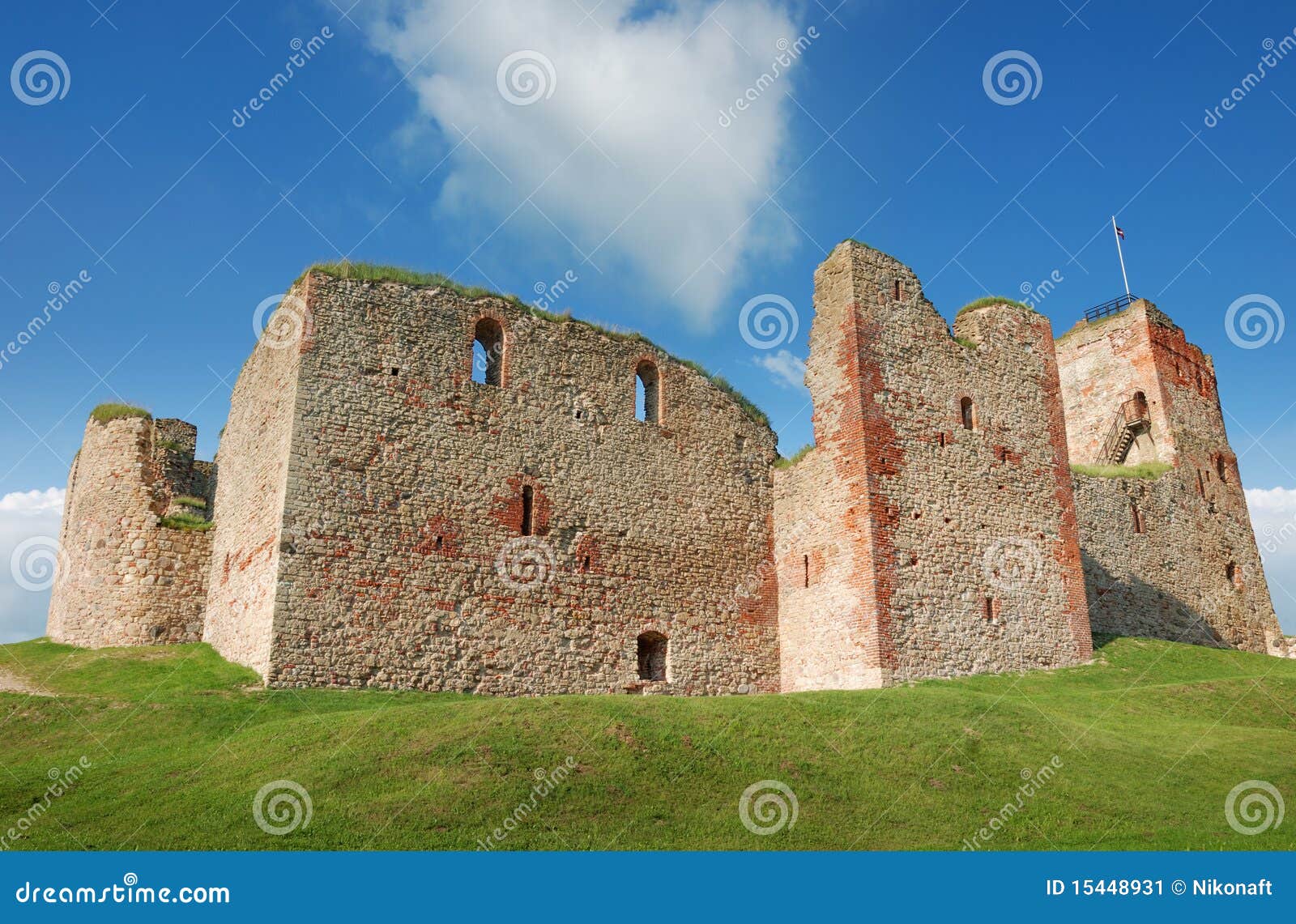 Bastion. stock image. Image of antiquarian, bastion, latvia - 15448931