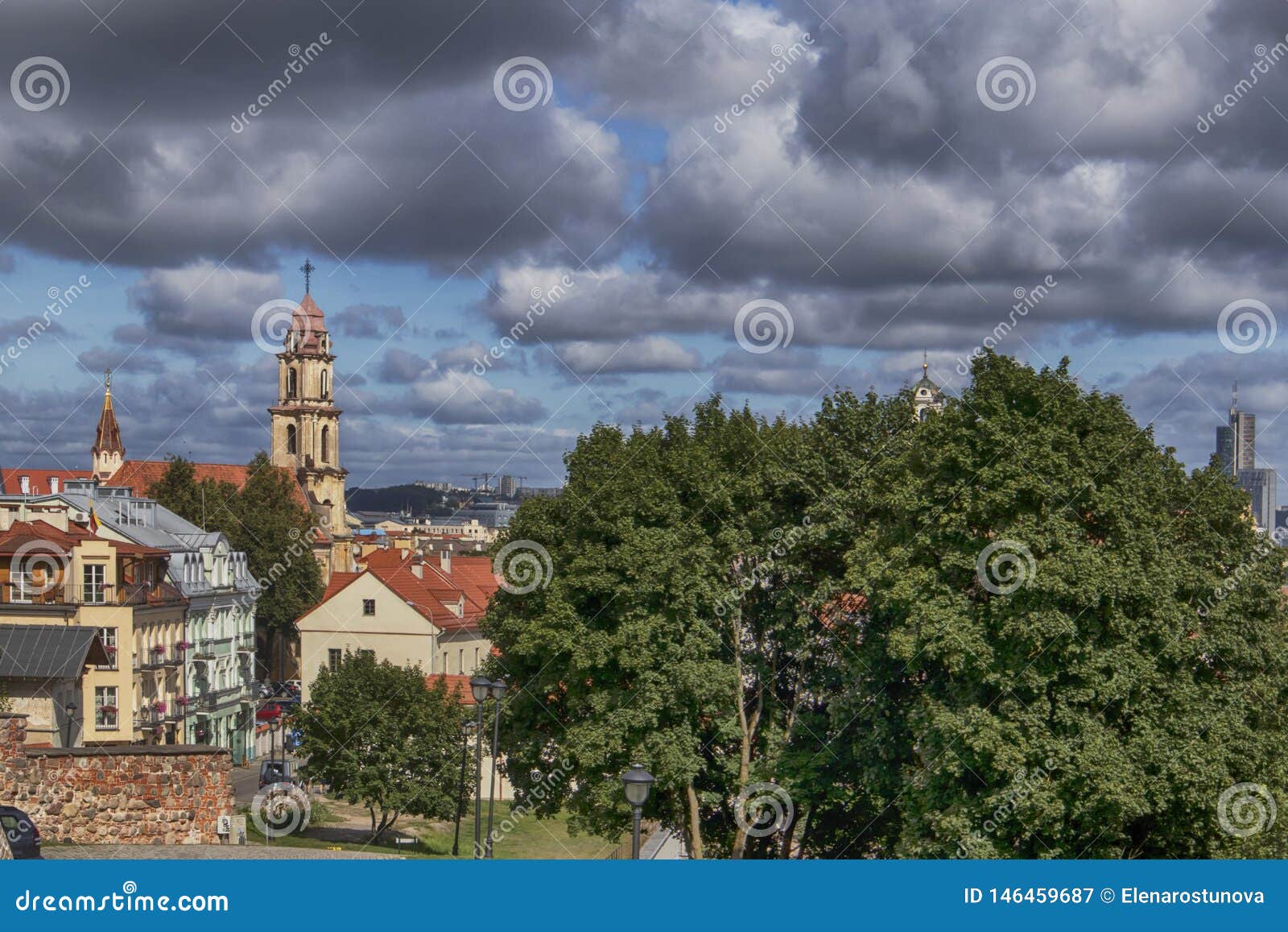 The Bastion of City Wall, Renaissance-style Fortification in Vilnius ...