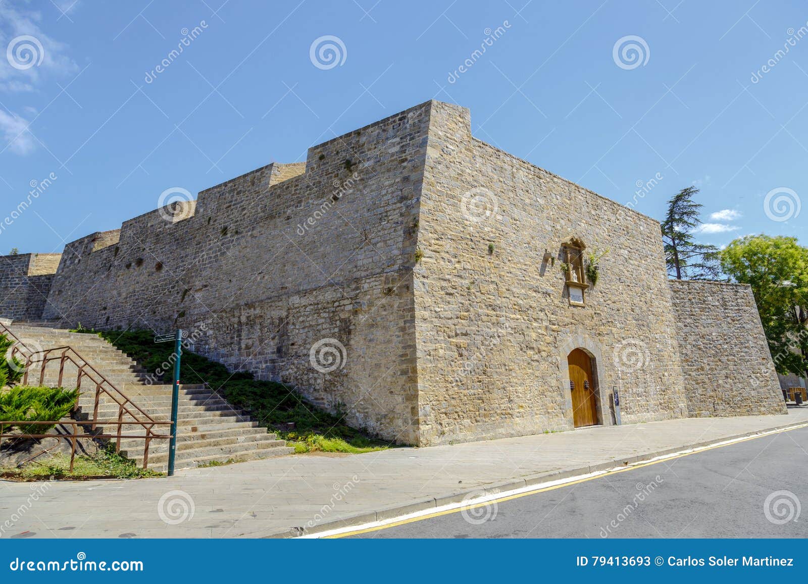Bastion of Labrit in Pamplona Spain Stock Image - Image of outside ...