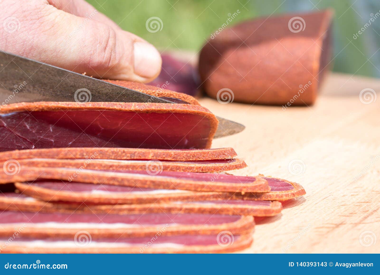 Basturma stock image. Image of jerky, dried, dinner - 140393143
