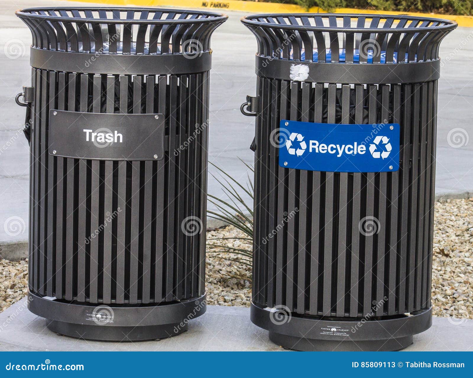 Basura Y Latas Del Reciclaje Foto de archivo editorial - Imagen de ...