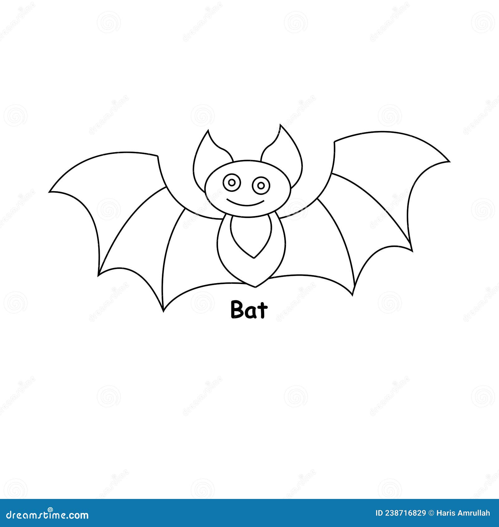 Children Trace and Coloring Bat Stock Vector - Illustration of manual ...