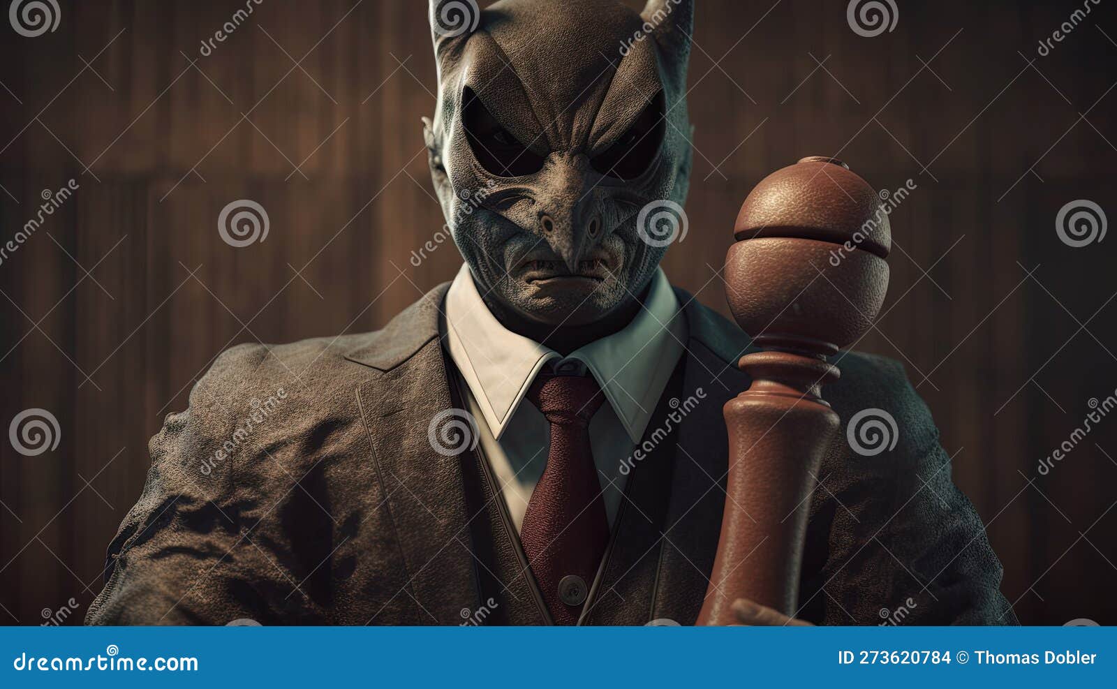 Bat As Judge Artwork Stock Photo | CartoonDealer.com #273620784