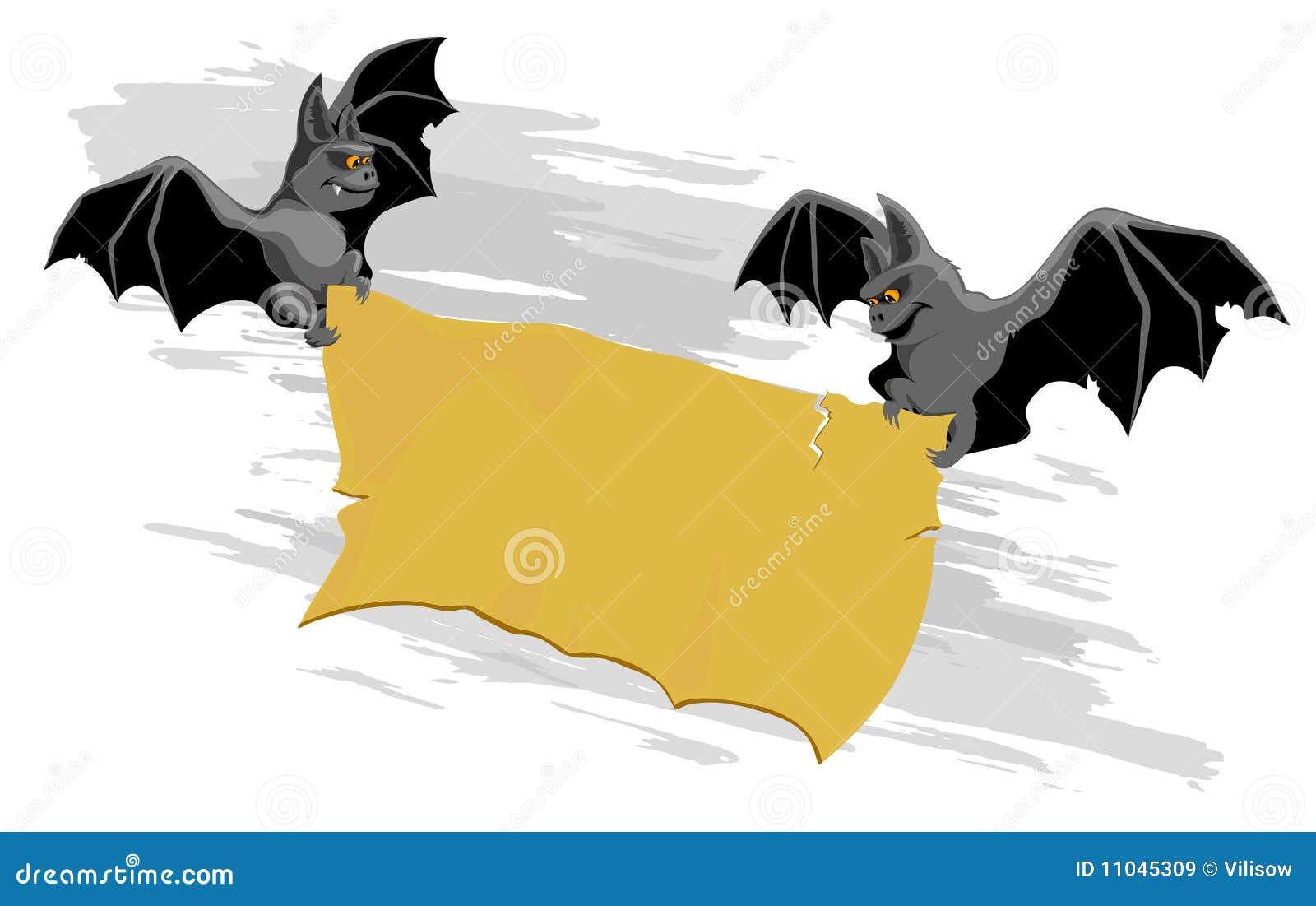 Bat banner stock vector. Illustration of frame, friends - 11045309