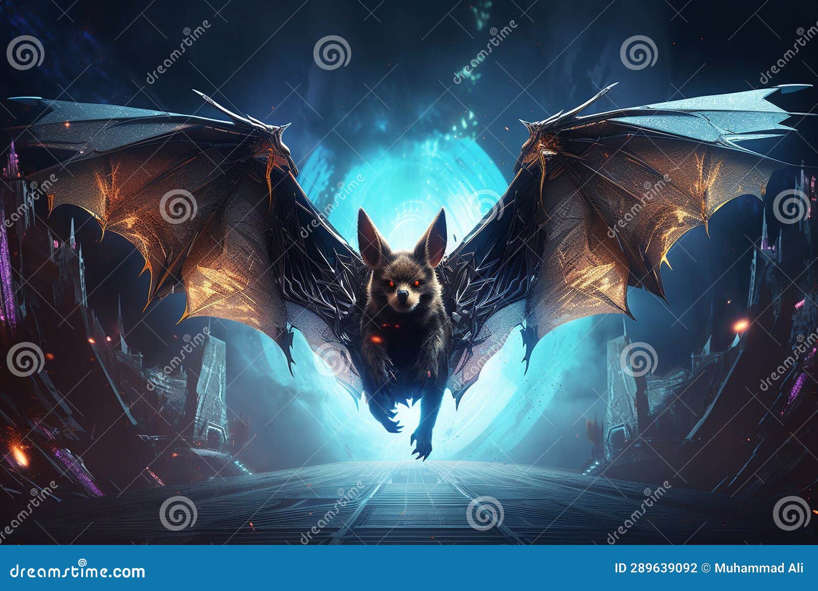 Bat Beautiful Unique Illustration. Generative AI Stock Illustration ...