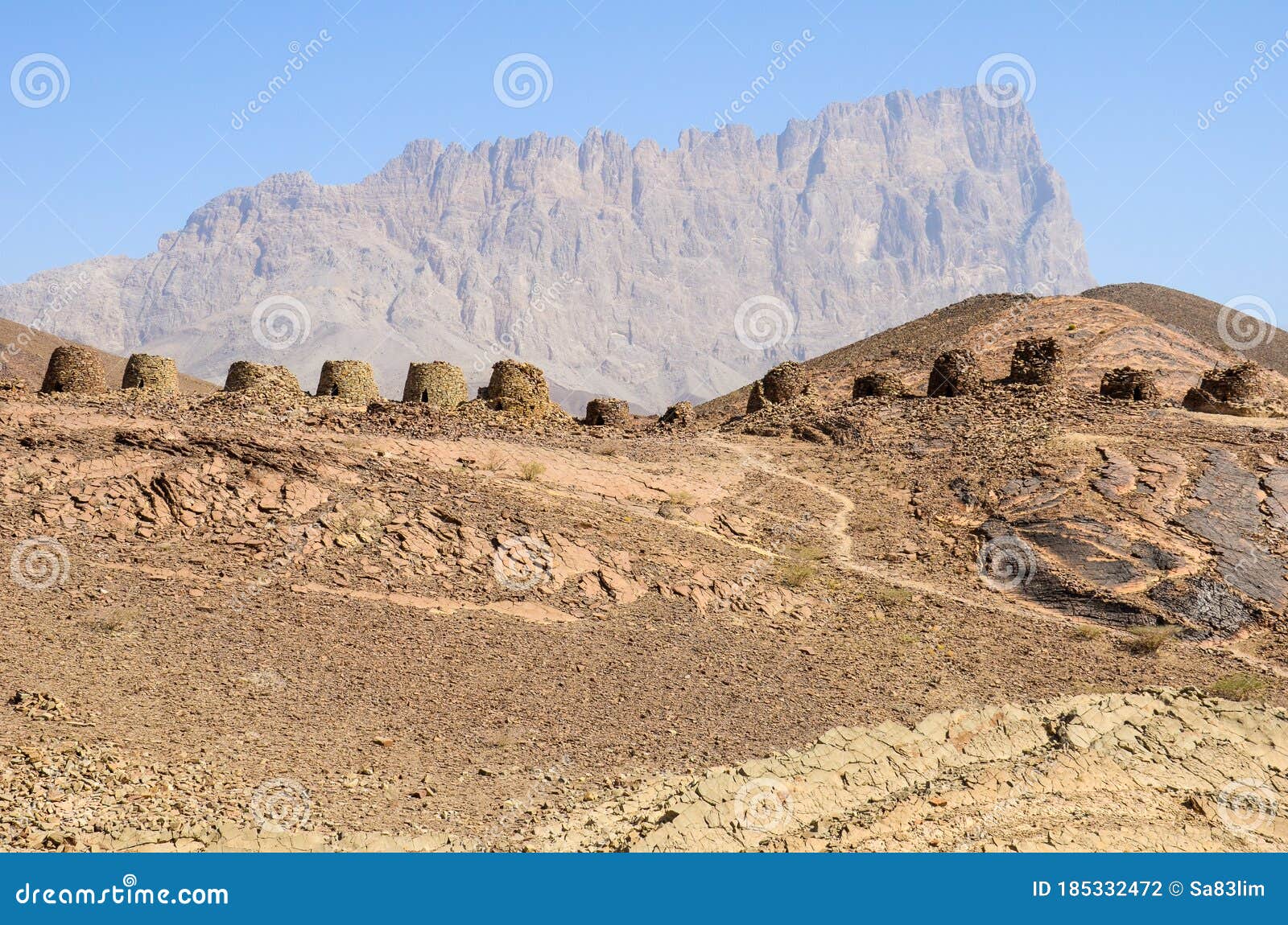 Bat beehive tombs, Oman stock photo. Image of oman, sultanate - 185332472