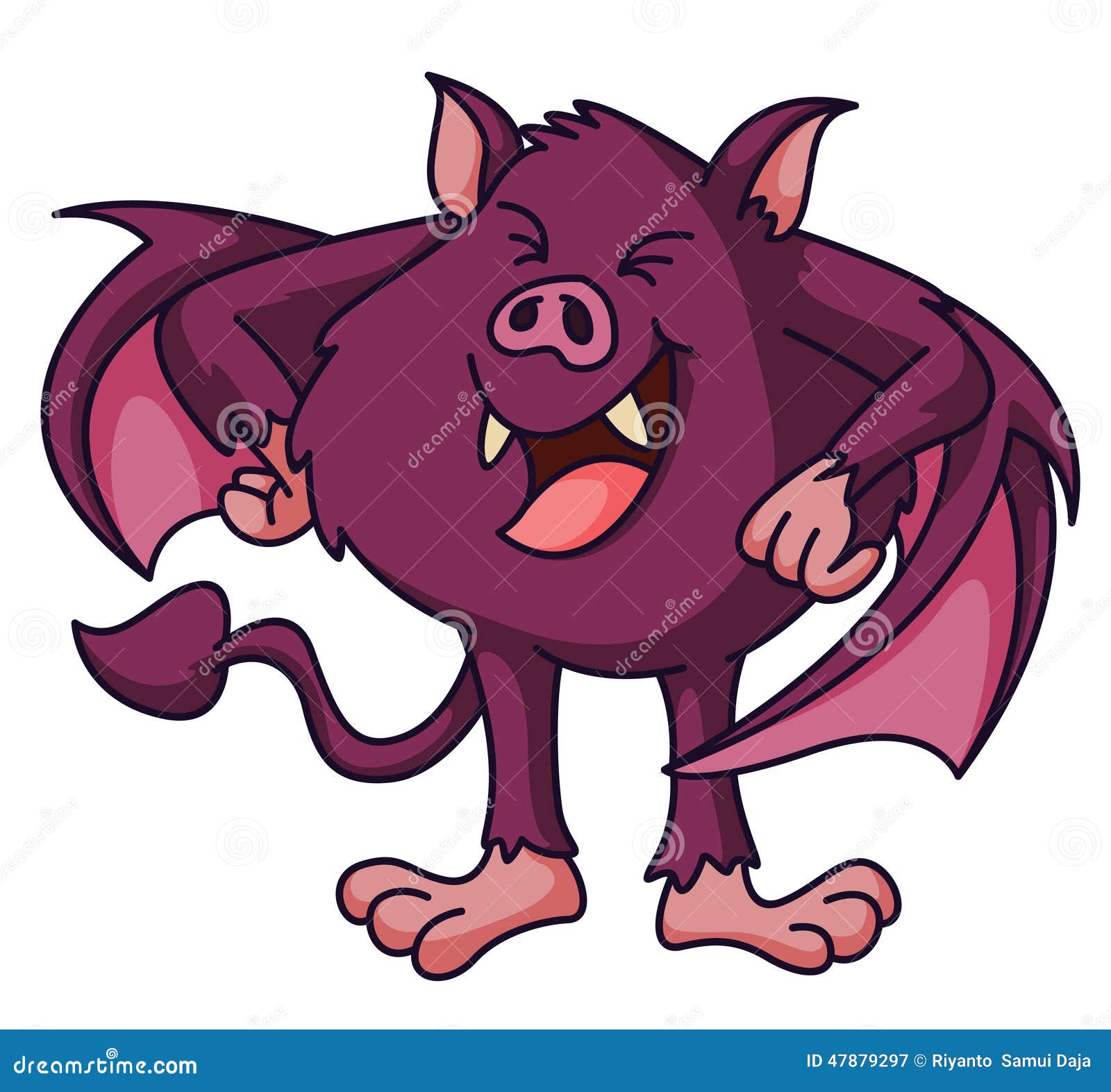 Bat Cartoon stock vector. Illustration of october, white - 47879297
