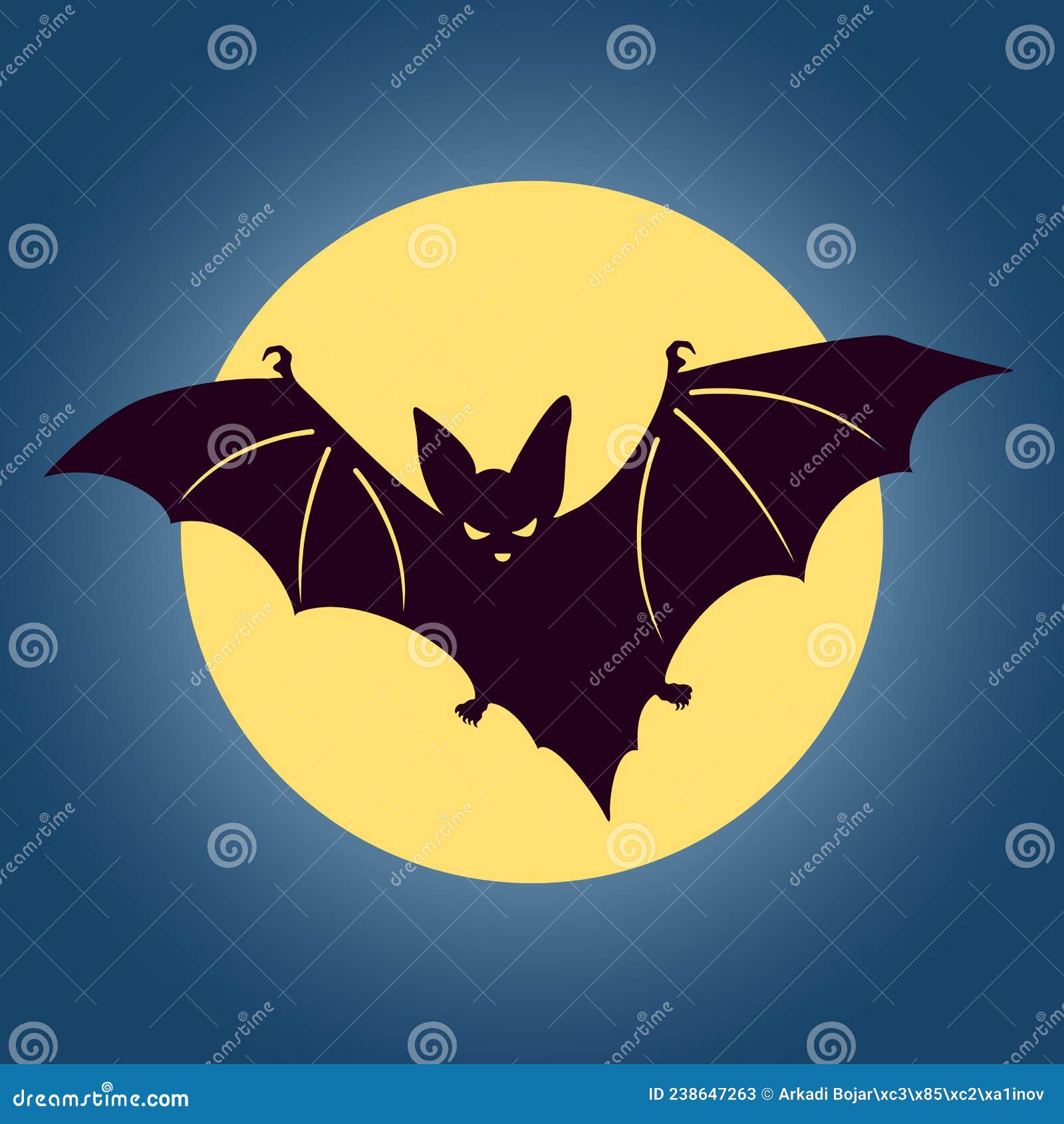 Bat vector cartoon stock vector. Illustration of haloween - 238647263