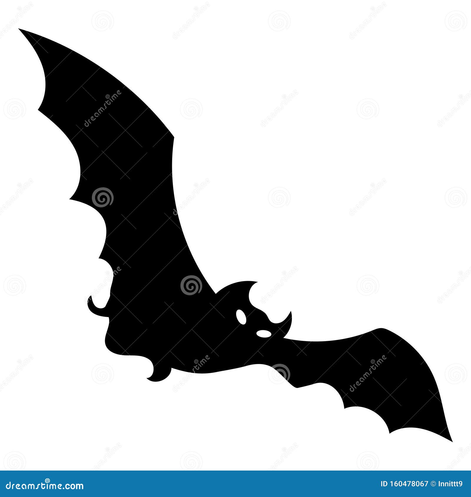 Bat, Happy Halloween. Black and White Illustration for the Halloween ...