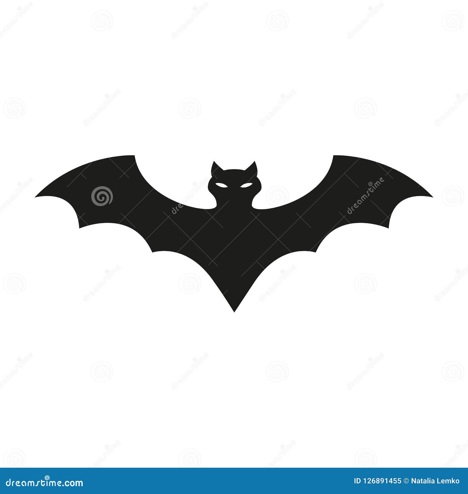 Bat of Icon the Helloween Evil Blood Stock Vector - Illustration of ...