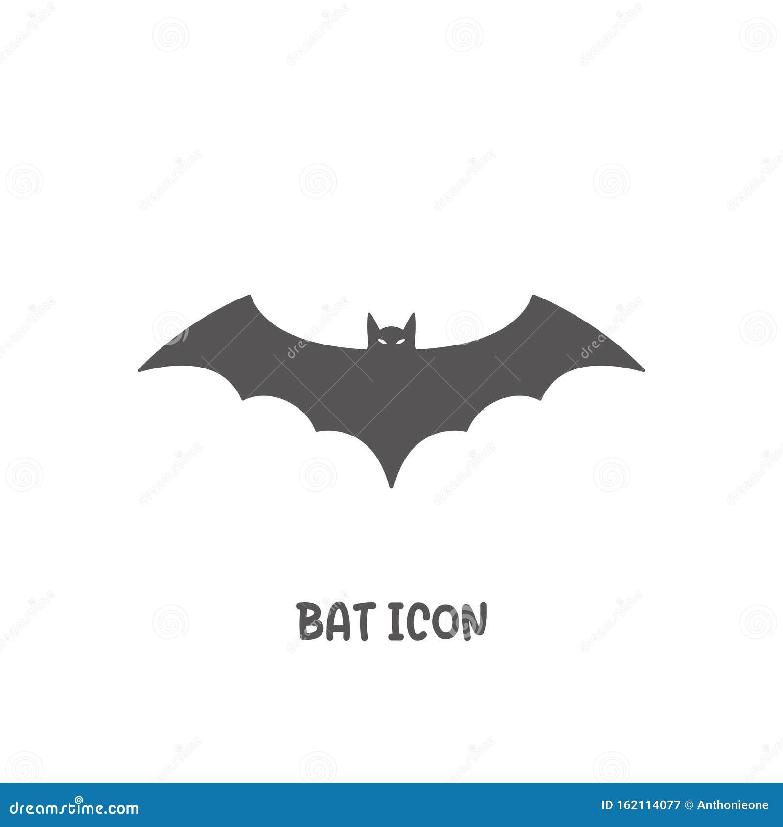 Bat Icon Simple Flat Style Vector Illustration Stock Vector ...