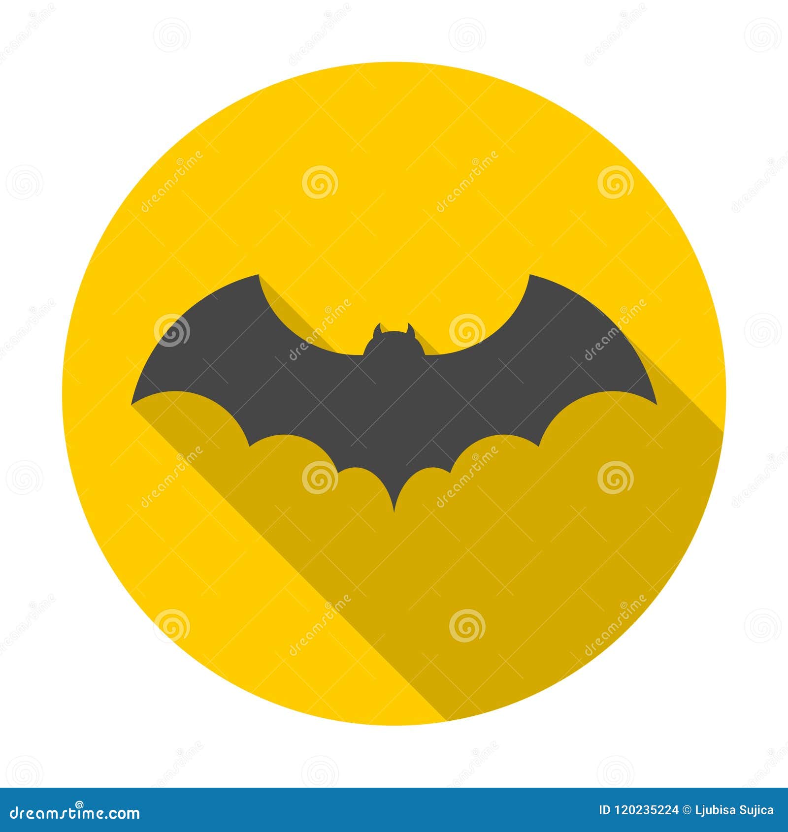 Bat icon stock vector. Illustration of office, glasses - 120235224