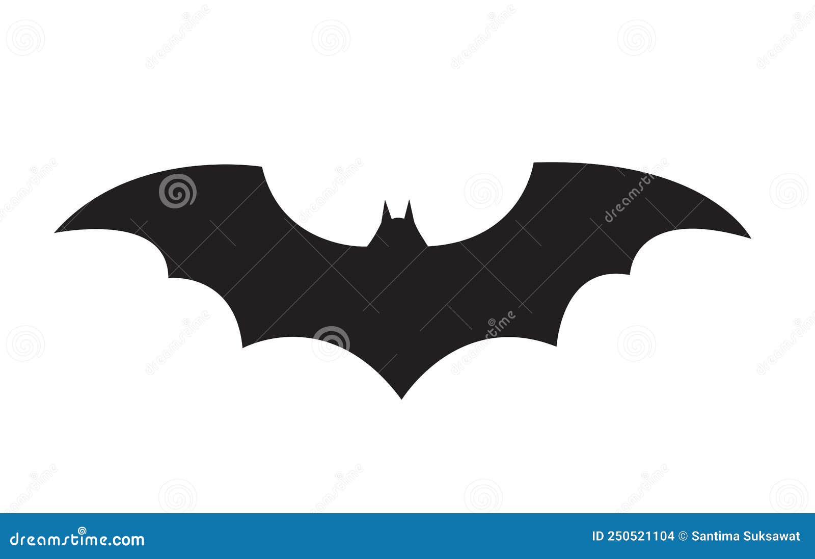 Bat Icon Vector Illustration Stock Vector - Illustration of night ...