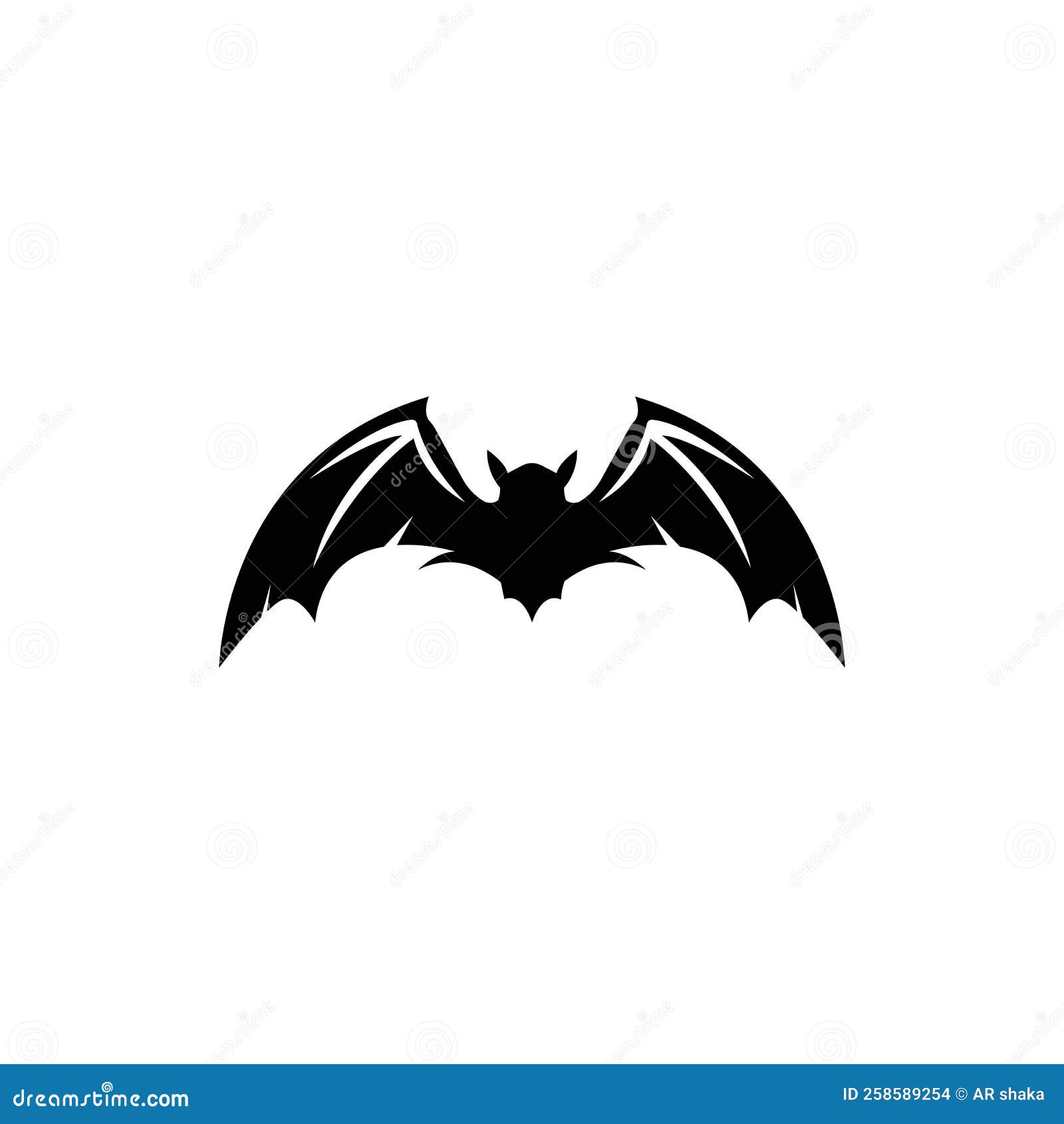 Bat icon for web stock vector. Illustration of head - 258589254