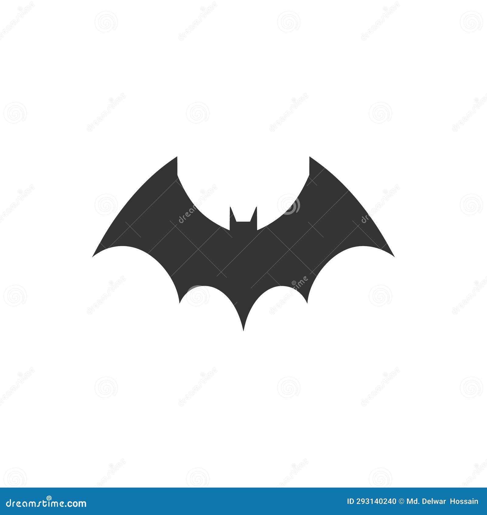 Bat icon stock vector. Illustration of animal, branch - 293140240