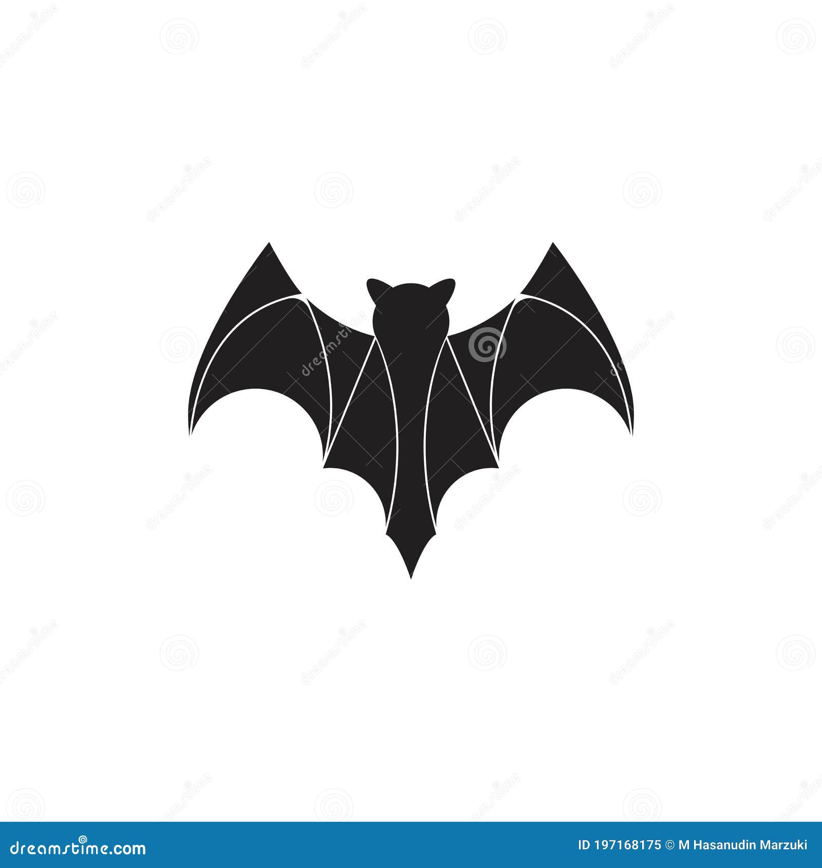 Bat ilustration logo stock vector. Illustration of style - 197168175
