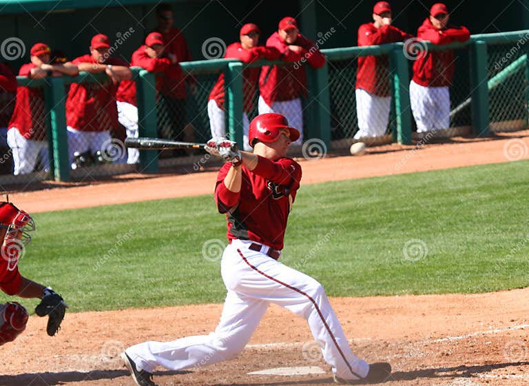 At bat, Kelly Johnson editorial stock photo. Image of players - 13590193